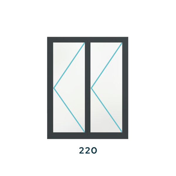 Bespoke 2 Panel Bifold - Glass Openings