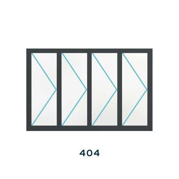 Bespoke 4 Panel Bifold - Glass Openings