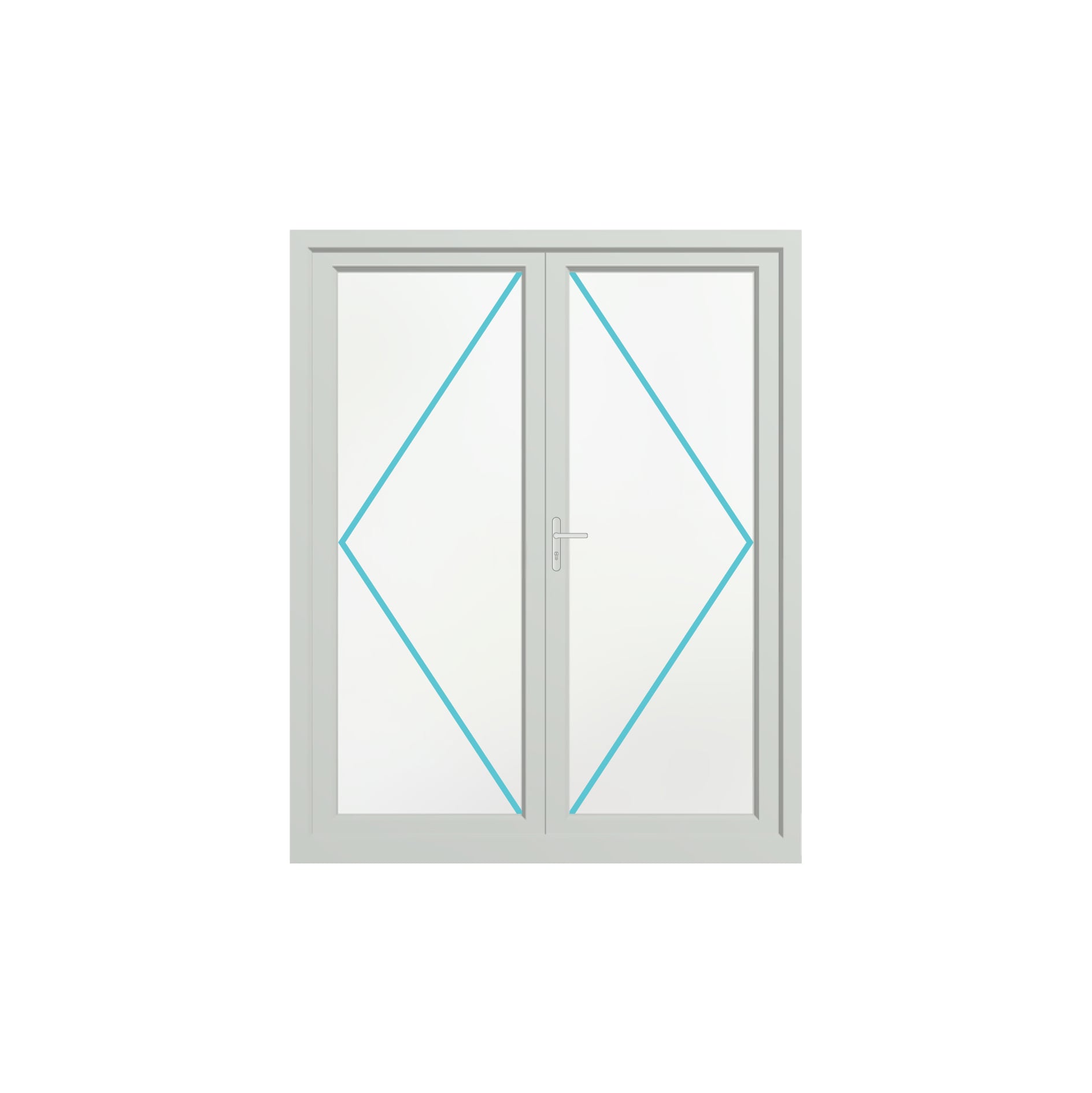 UPVC Bespoke French Door - Glass Openings