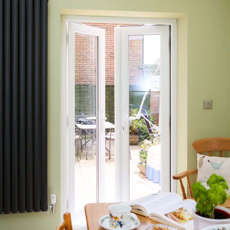 1.8m Anthracite Grey UPVC Stock French Door - Glass Openings
