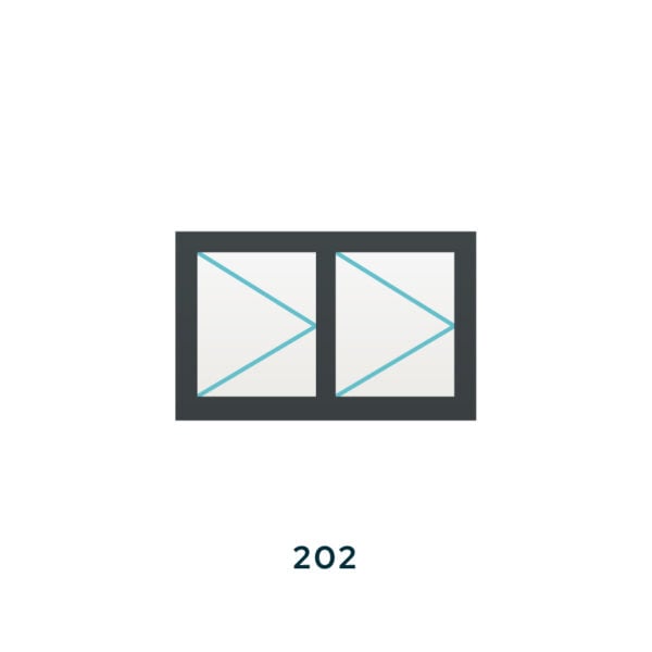 Bespoke 2 Panel Bifold Window - Glass Openings