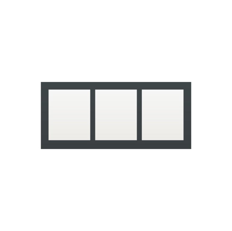 Aluminium Bespoke Sliding Window (3 Slider) - Glass Openings