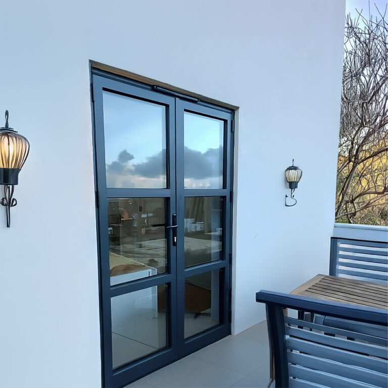 Aluminium Bespoke French Door (2 Transom) - Glass Openings
