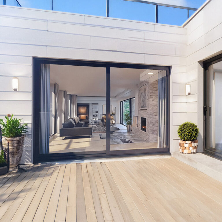 Aluminium Bespoke Lift & Slide Door (4 Slider) - Glass Openings