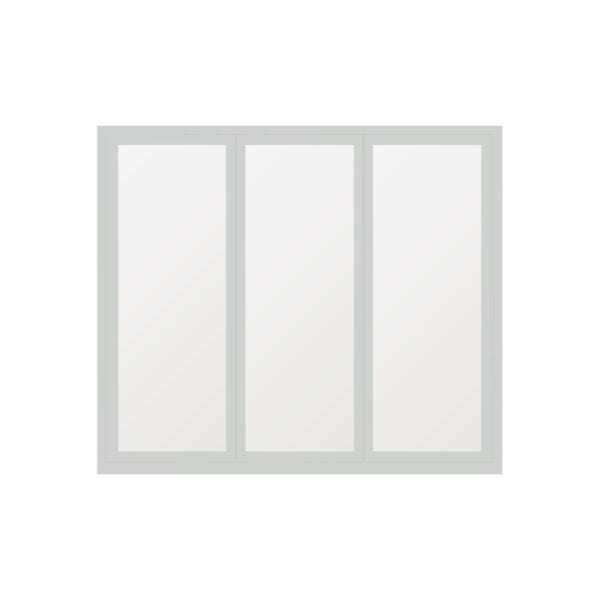 3m White Stock Bifold (3 Panel) - Glass Openings